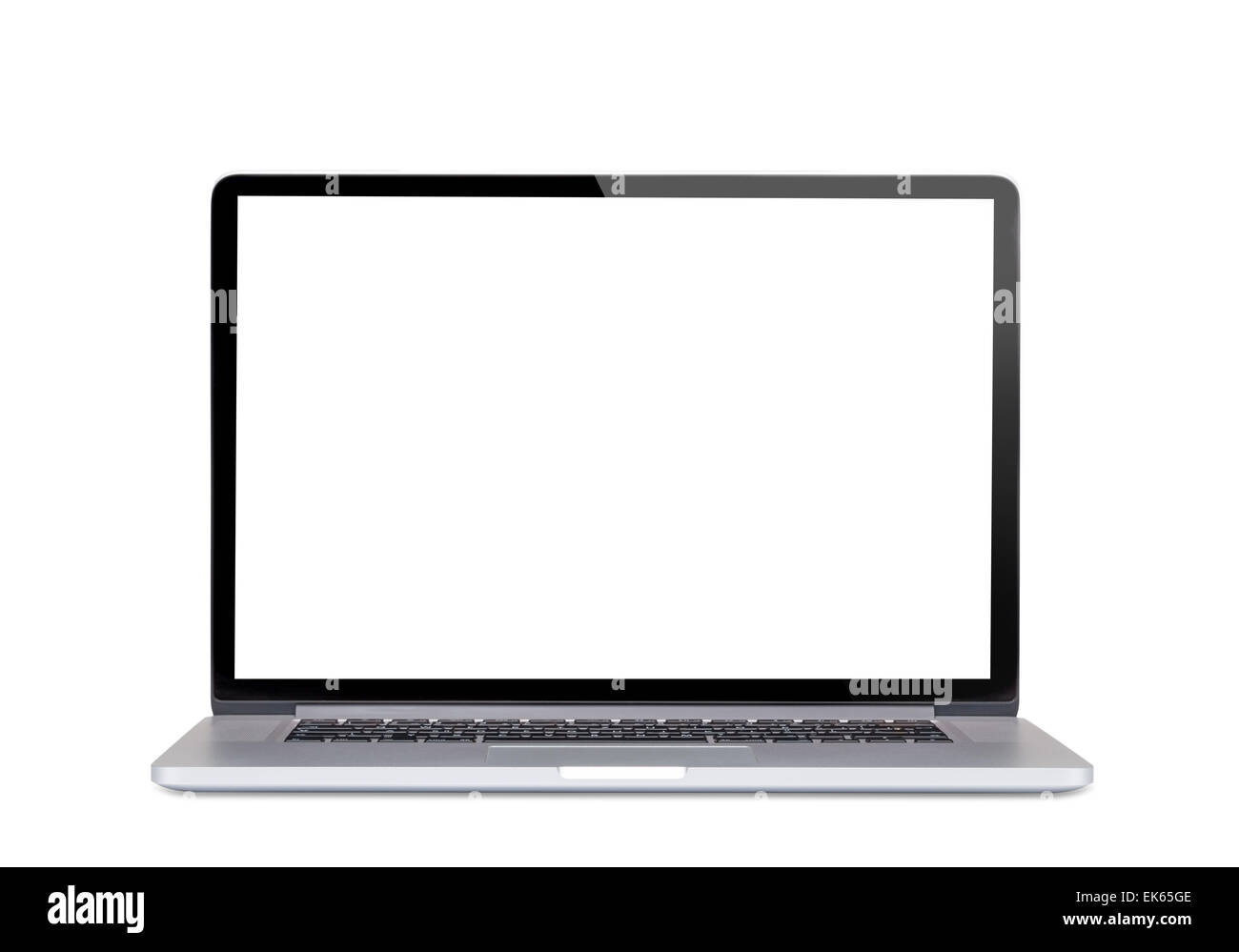 Computer display isolated on white background Stock Photo - Alamy