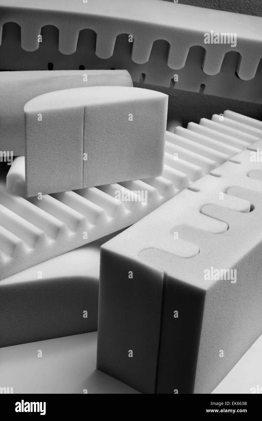 Foam Rubber Shapes In A Foam Rubber Factory High Resolution Stock ...