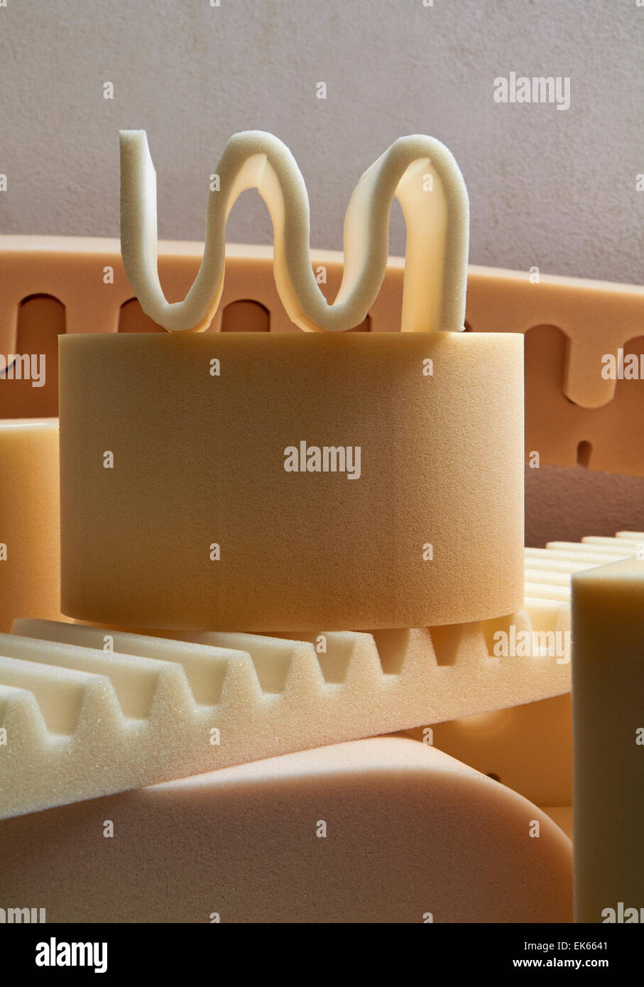 Italy, foam rubber shapes in a foam rubber factory Stock Photo - Alamy