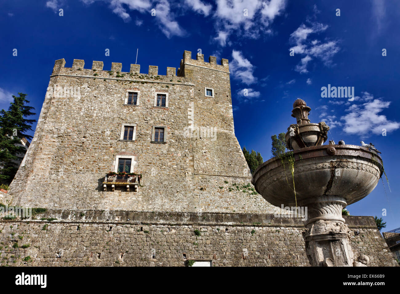 Italy, Tuscany, Manciano (Grosseto province), medieval castle Stock ...