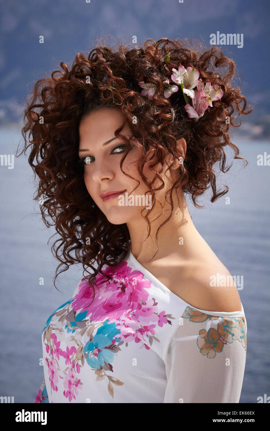 Italy, Sicily, young girl portrait Stock Photo - Alamy
