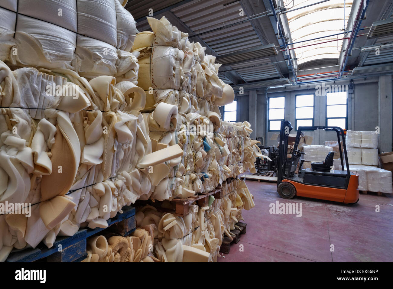 Italy, foam rubber shapes in a foam rubber factory Stock Photo - Alamy