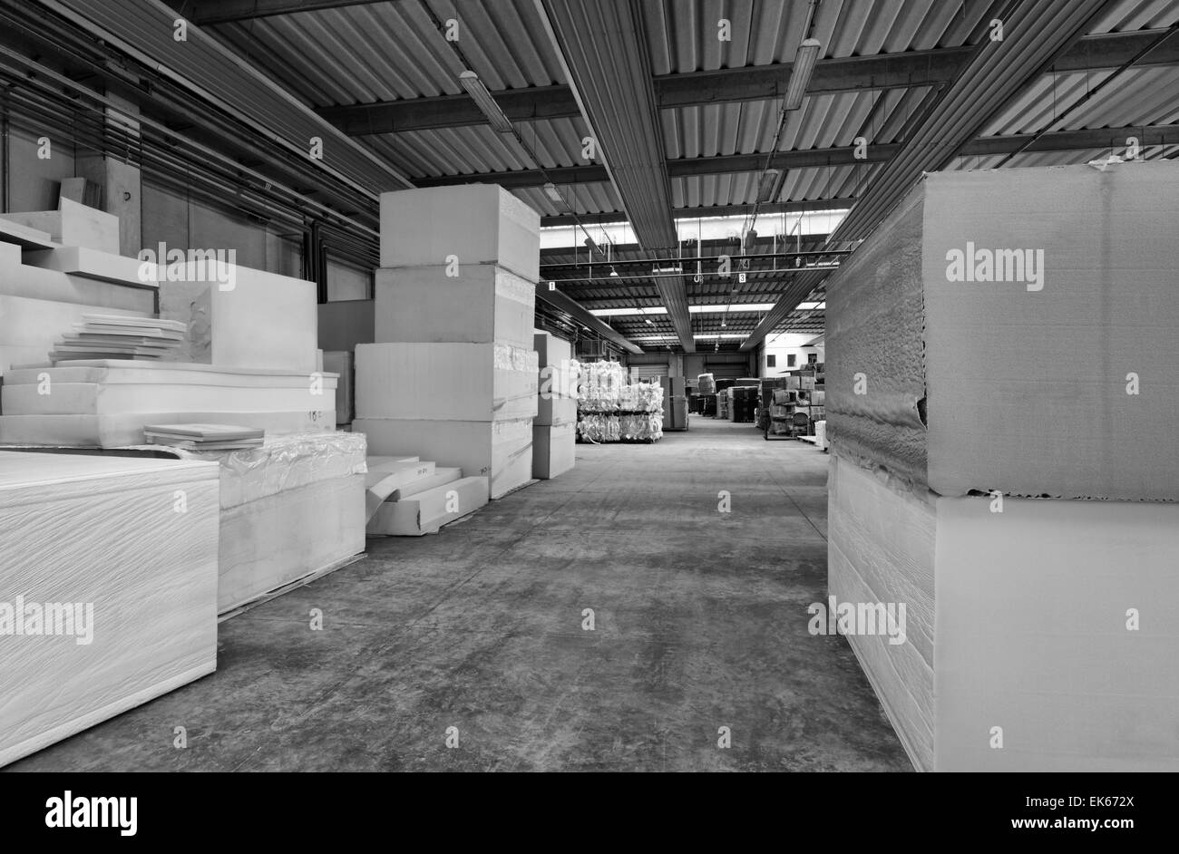 Italy, foam rubber shapes in a foam rubber factory Stock Photo - Alamy