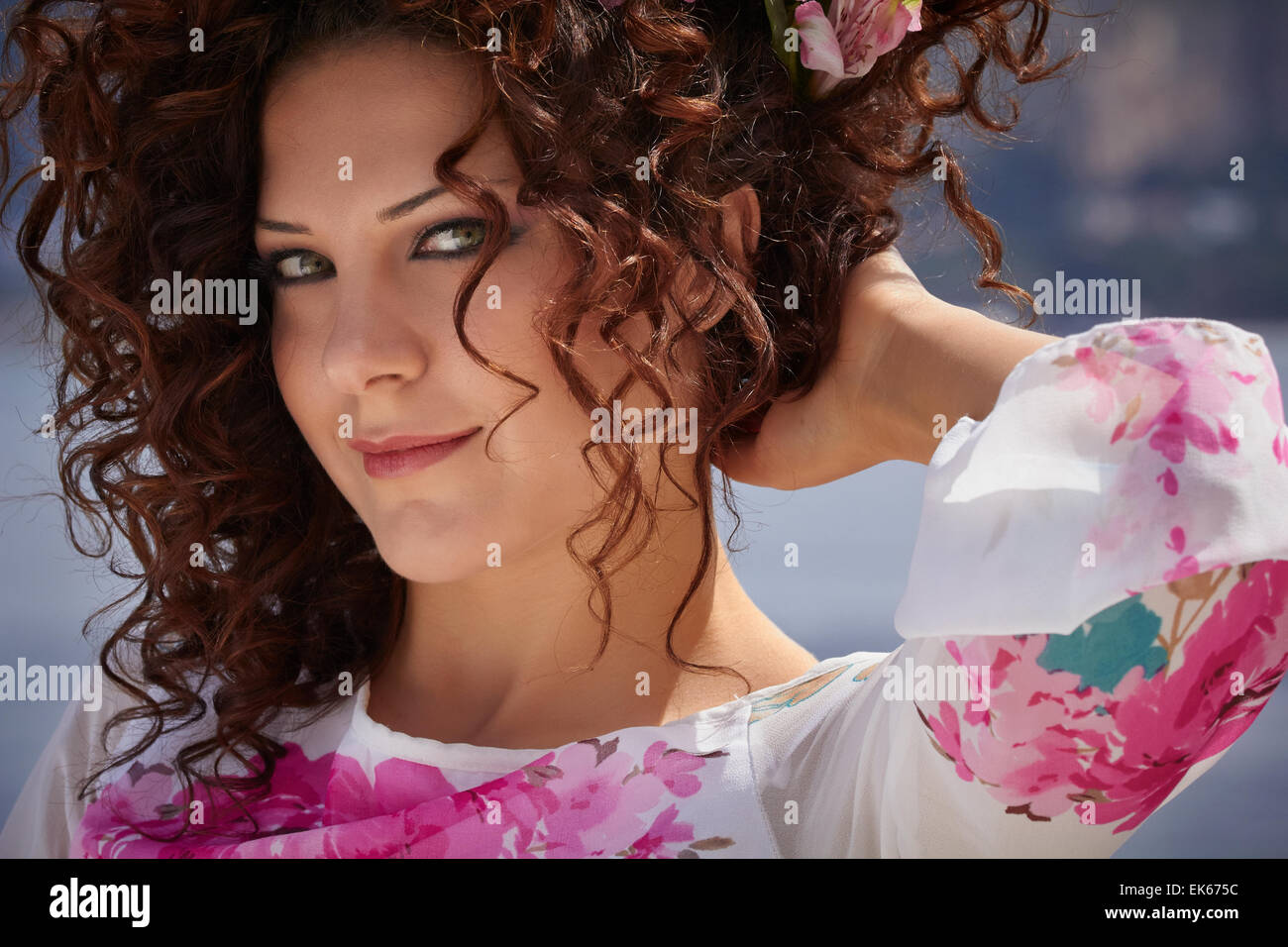 Italy, Sicily, young girl portrait Stock Photo - Alamy
