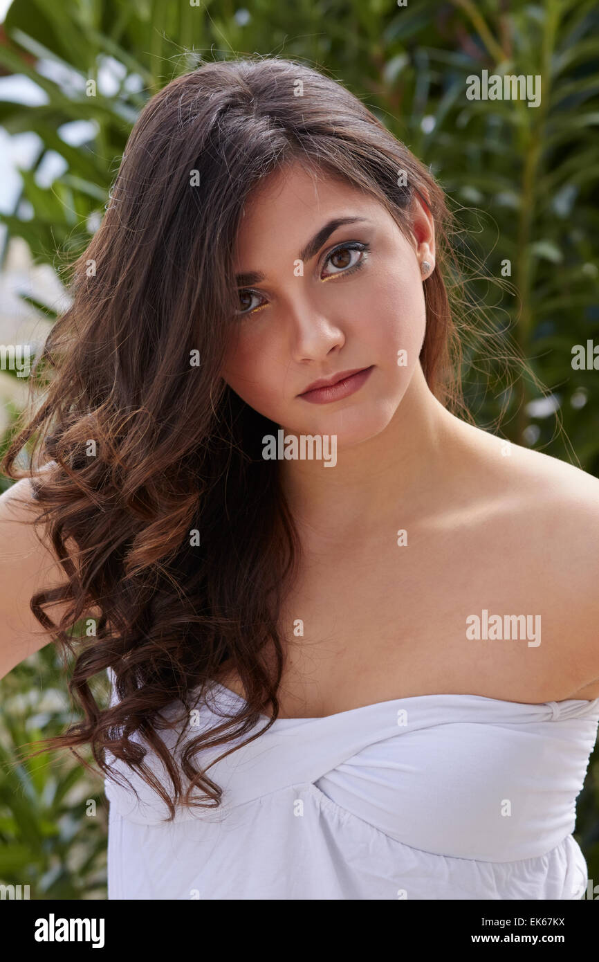 Italy, Sicily, young girl portrait Stock Photo - Alamy