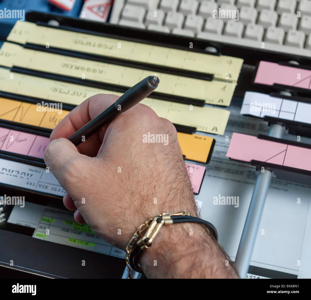 ITALY, Bari, International airport, flight control tower, flight ...