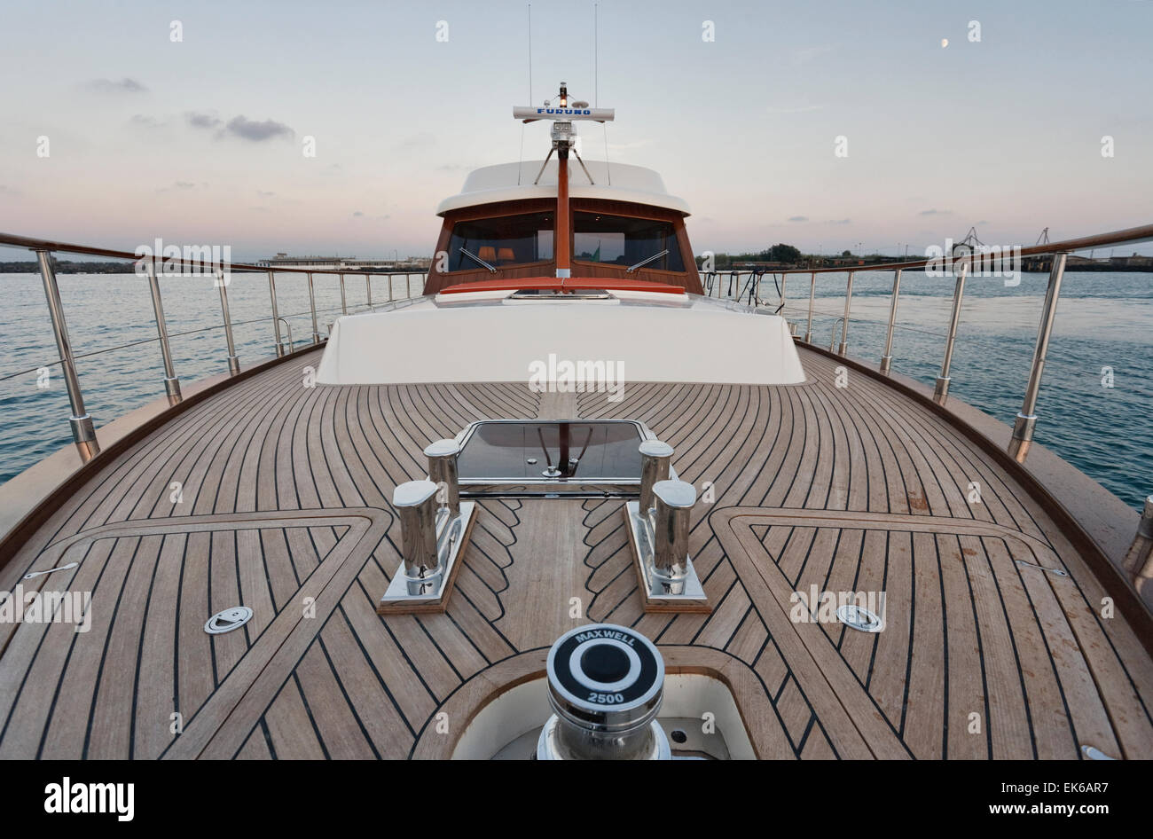 Italy, Lazio, Fiumicino, Tirrenian sea, Morgan 70' Lobster luxury yacht ...