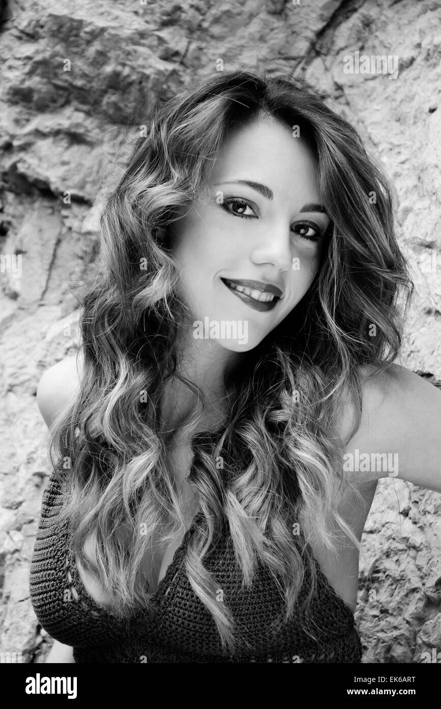 Italy, Sicily, young girl portrait Stock Photo - Alamy