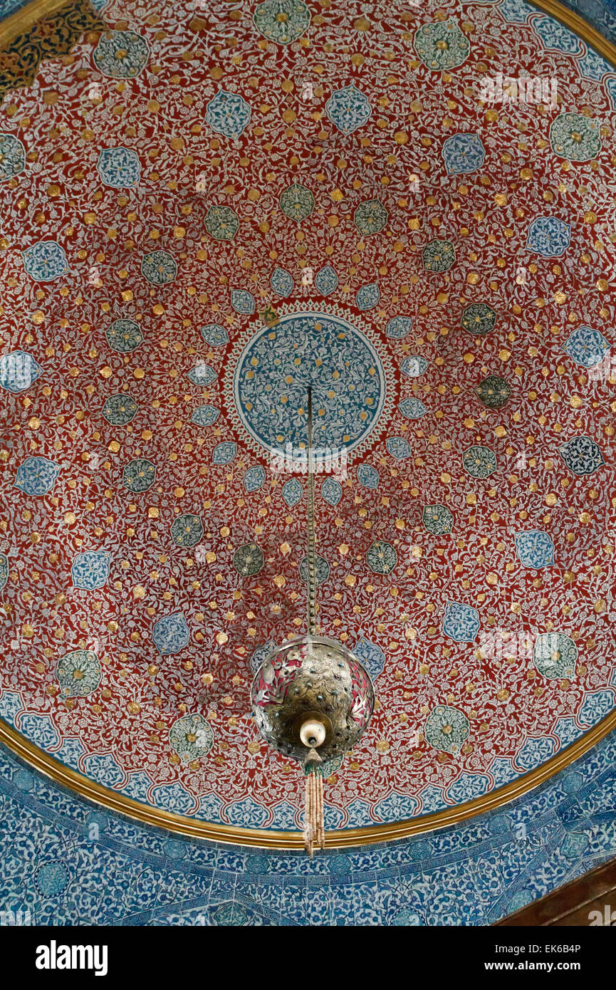 Turkey, Istanbul, Topkapi Palace, ceiling decorations Stock Photo - Alamy