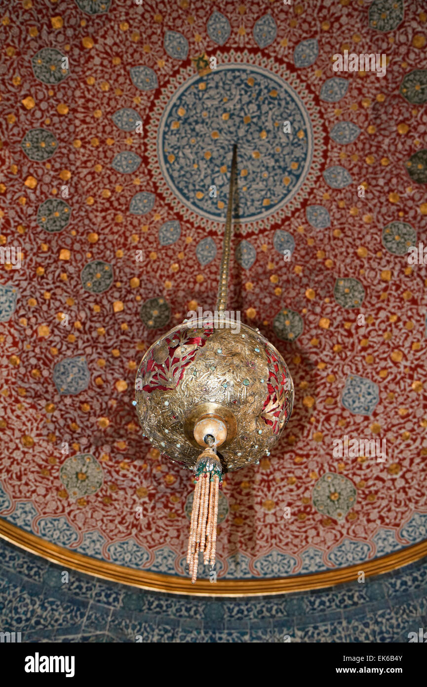 Turkey, Istanbul, Topkapi Palace, ceiling decorations Stock Photo - Alamy