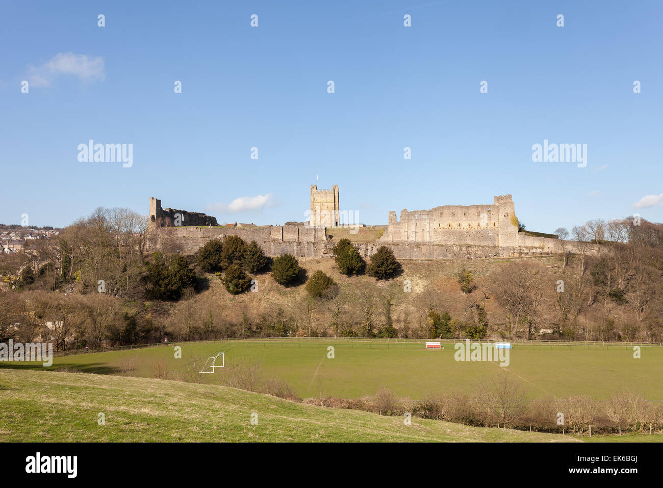 Richmond Castle, English Heritage Stock Photo - Alamy