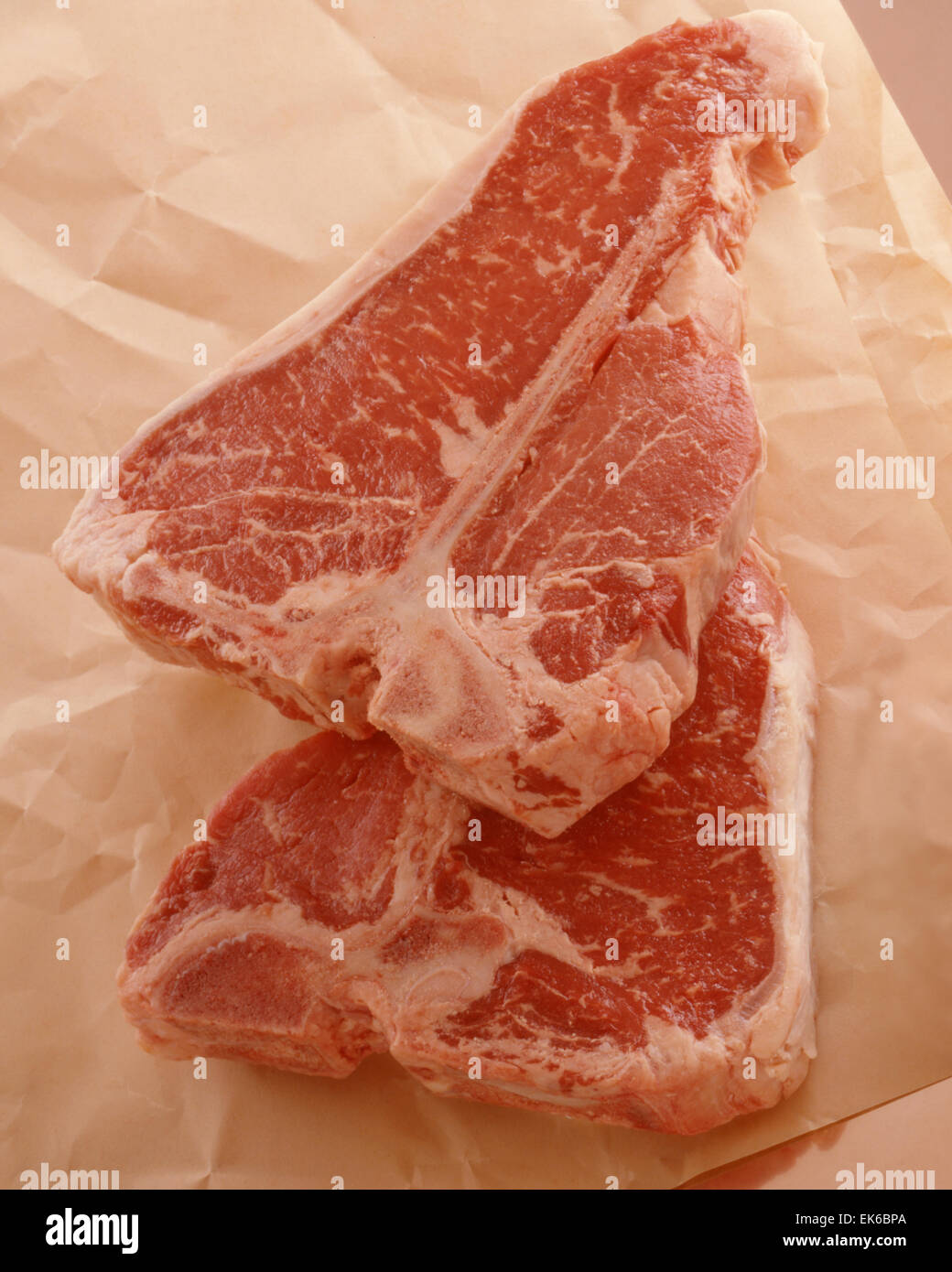 T-Bone steak raw Stock Photo - Alamy