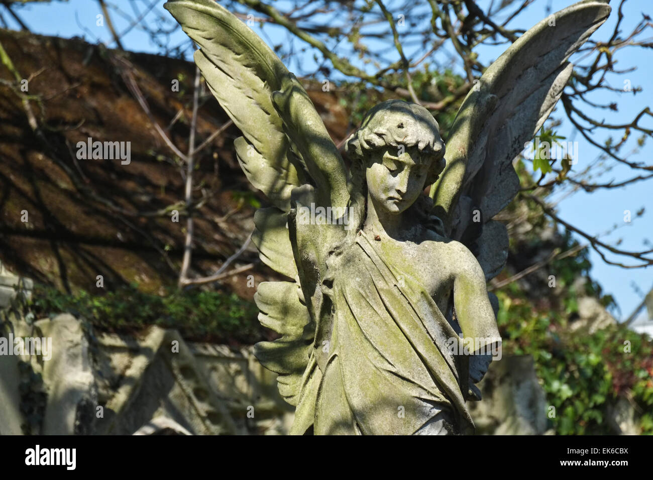 Angel Statue Kensal Green Cemetery High Resolution Stock Photography ...