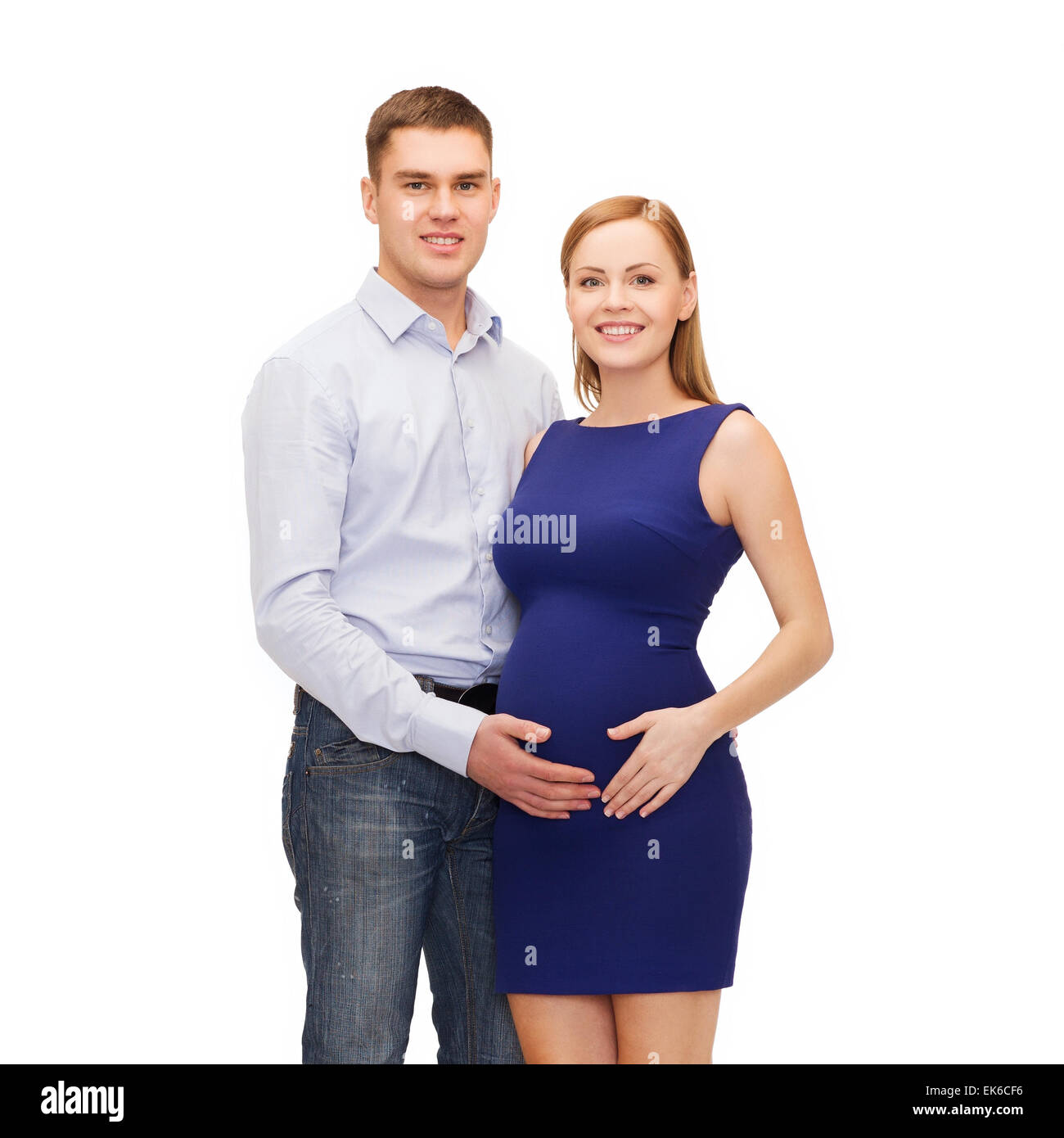 happy young family expecting child Stock Photo - Alamy