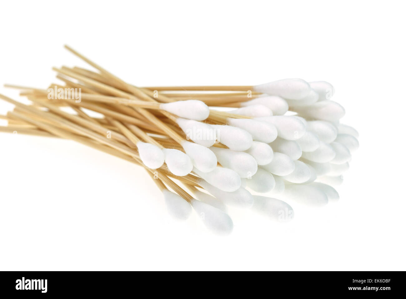 Cotton sticks isolated on white background Stock Photo - Alamy