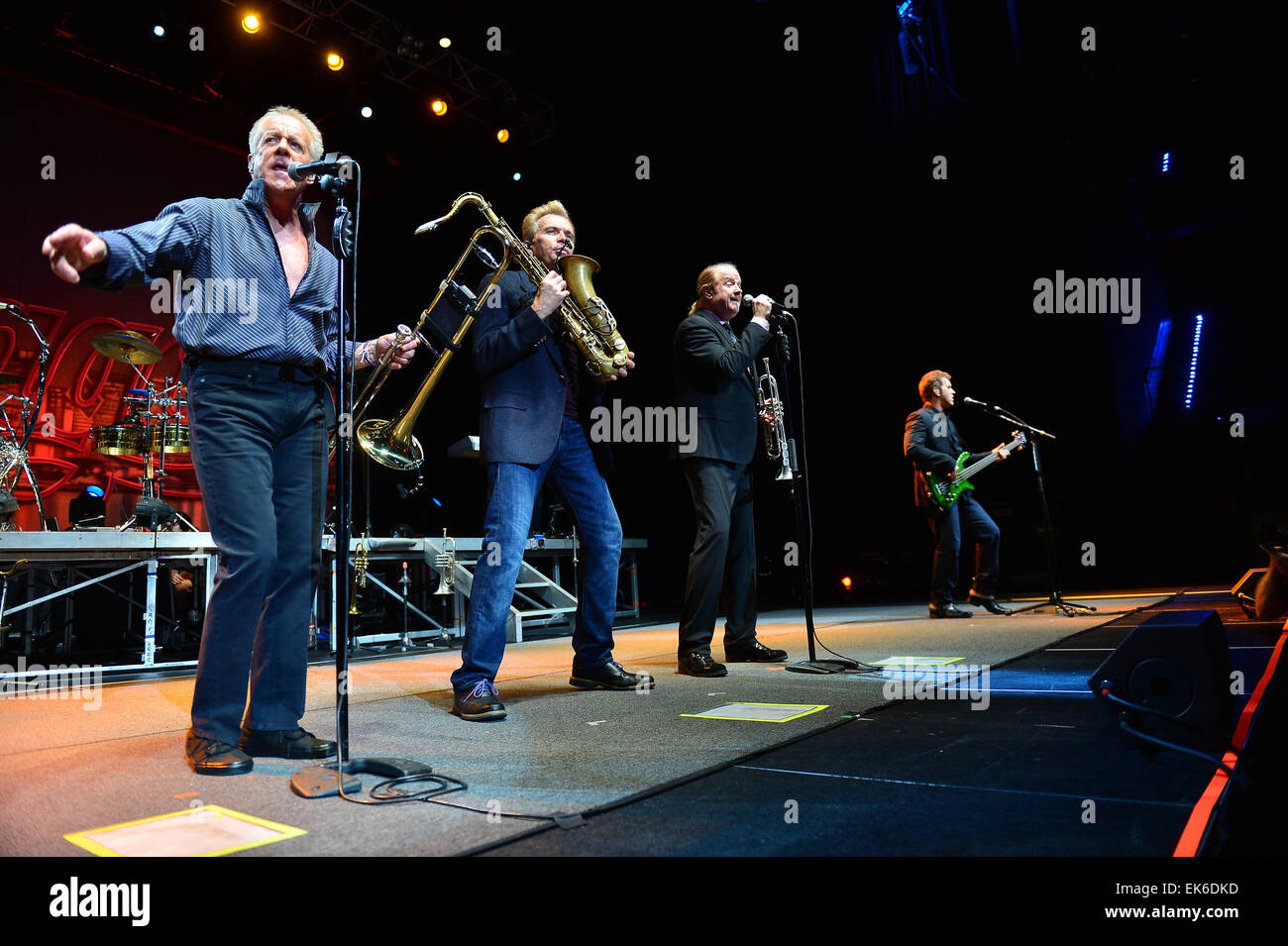 Chicago performing live in concert at Hard Rock Live! in the Seminole ...