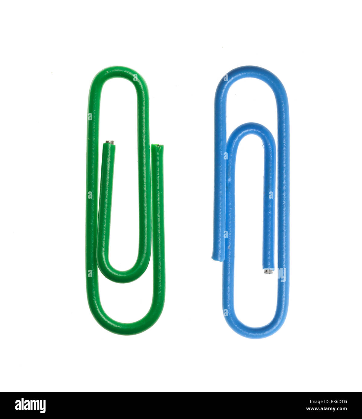 Macro paper clip isolated on white background Stock Photo - Alamy