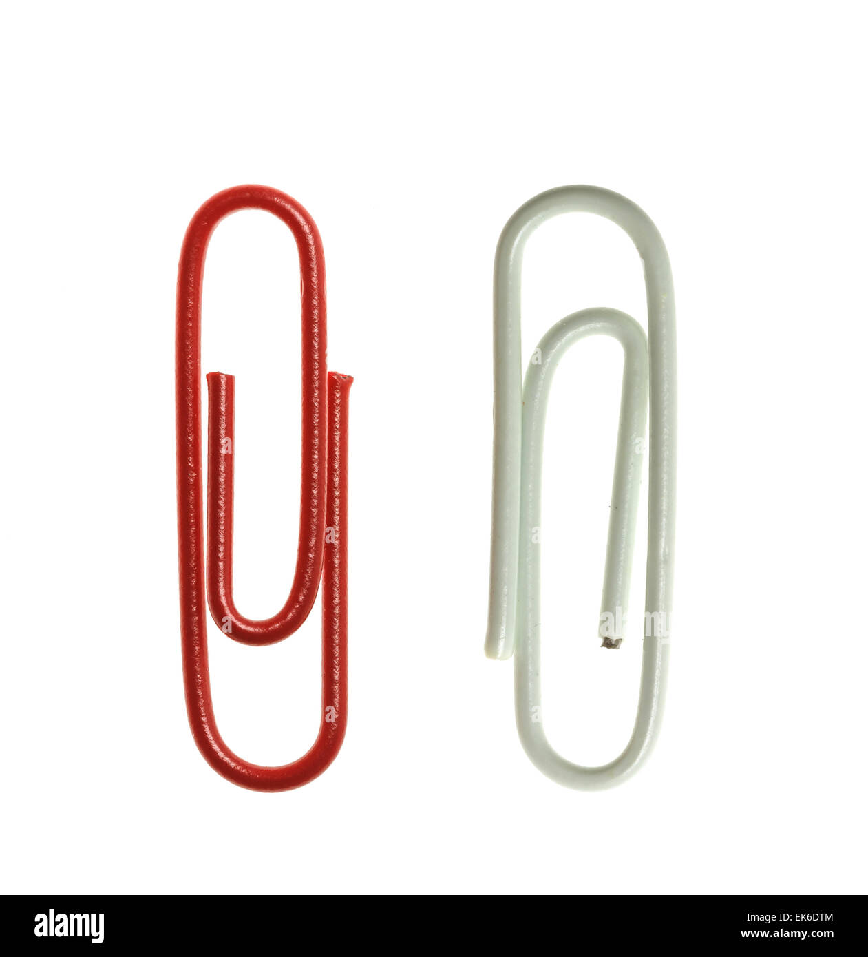 Macro paper clip isolated on white background Stock Photo - Alamy