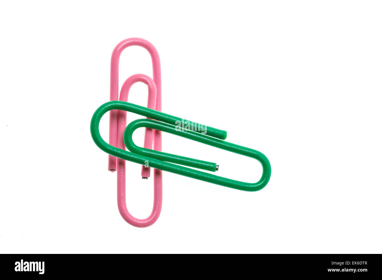 Macro paper clip isolated on white background Stock Photo - Alamy