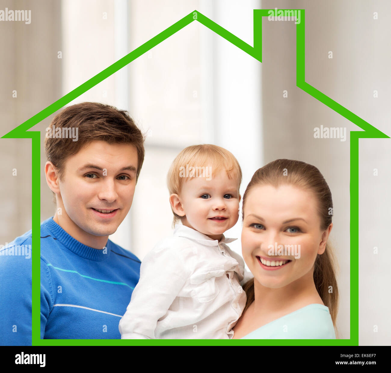 happy family with adorable baby Stock Photo - Alamy