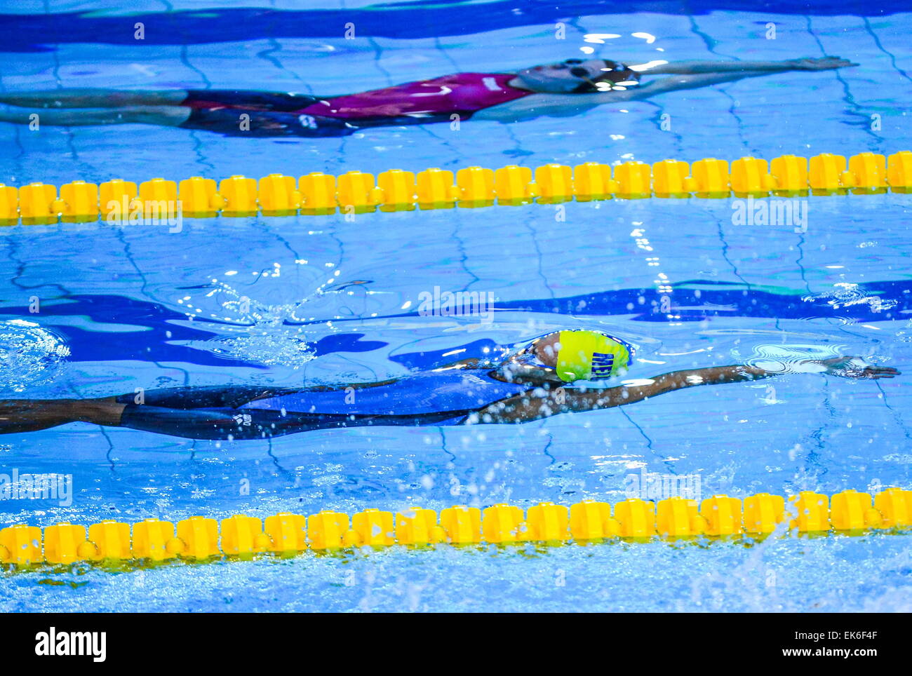 Elodie RAZAFY/Alice AUBRY/50m Dos Dames - 03.04.2015 - Championnats de ...