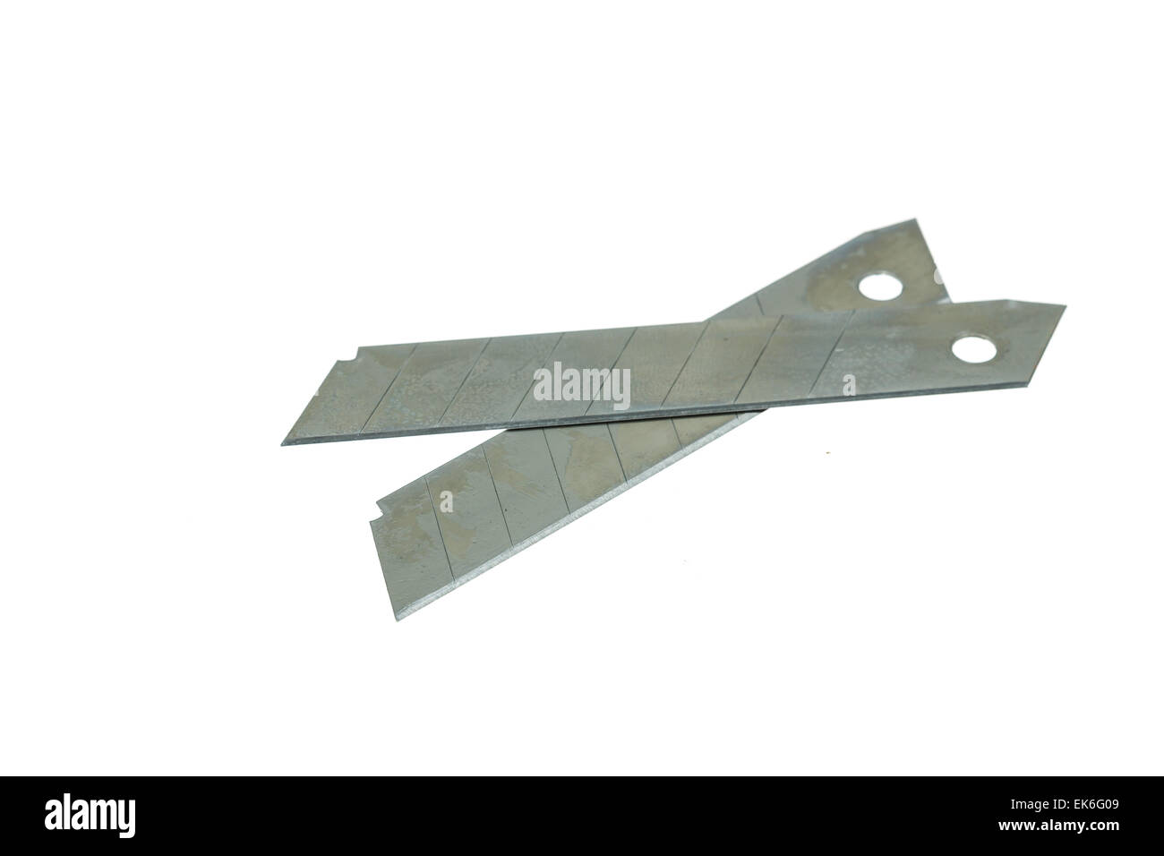 Cutter blade isolated on white background Stock Photo - Alamy