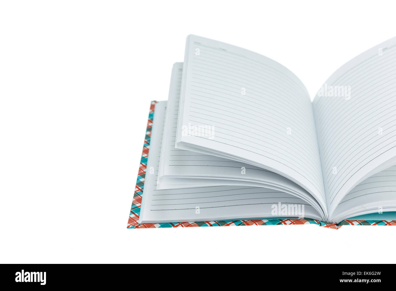 Notebook isolated on white background Stock Photo - Alamy