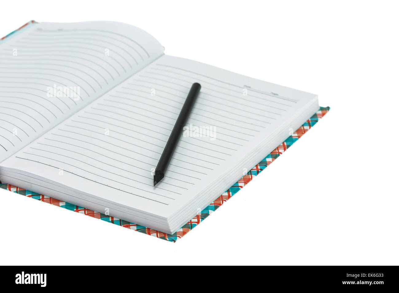 Notebook isolated on white background Stock Photo - Alamy