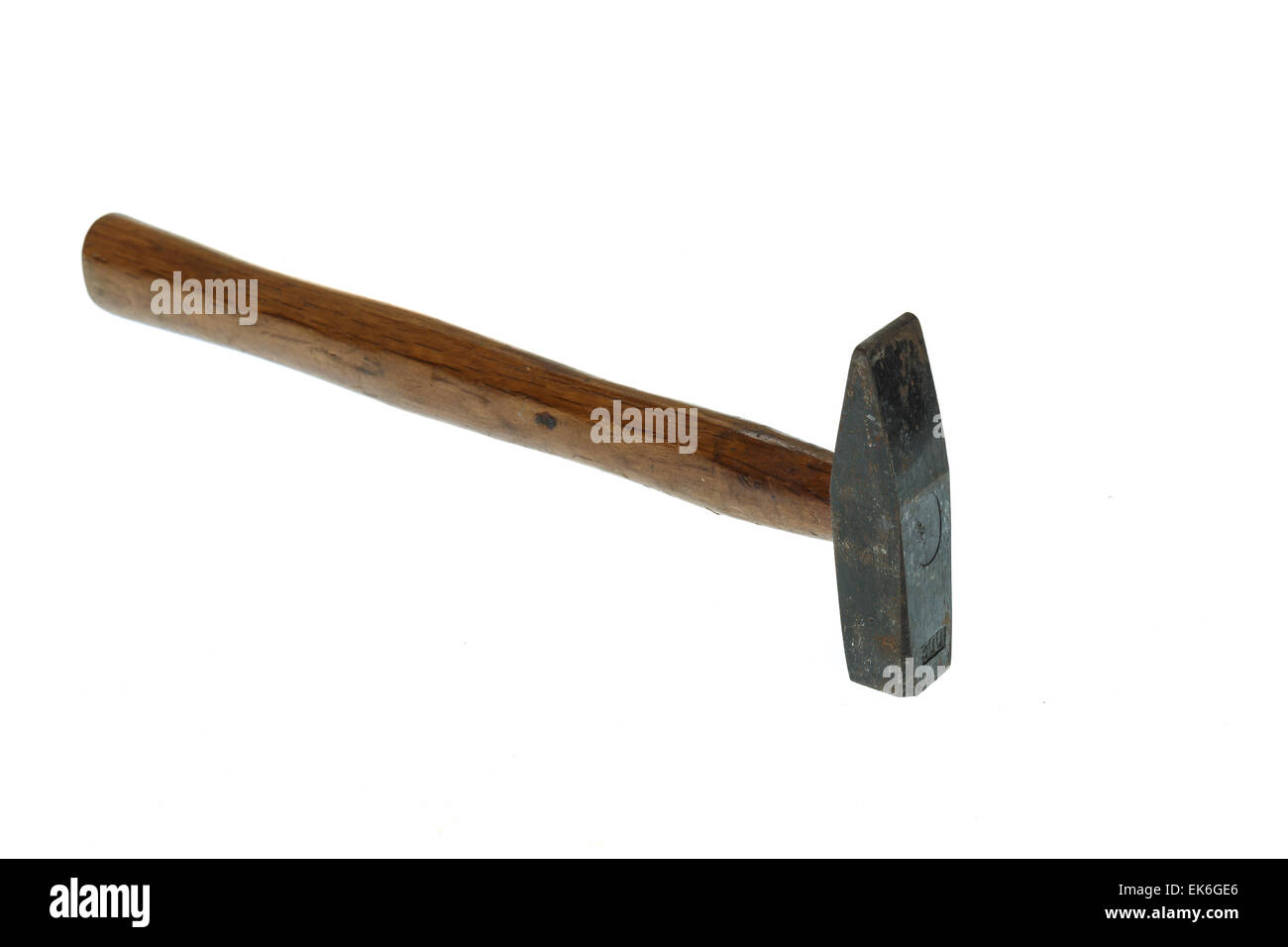 Old hammer isolated on white background Stock Photo - Alamy