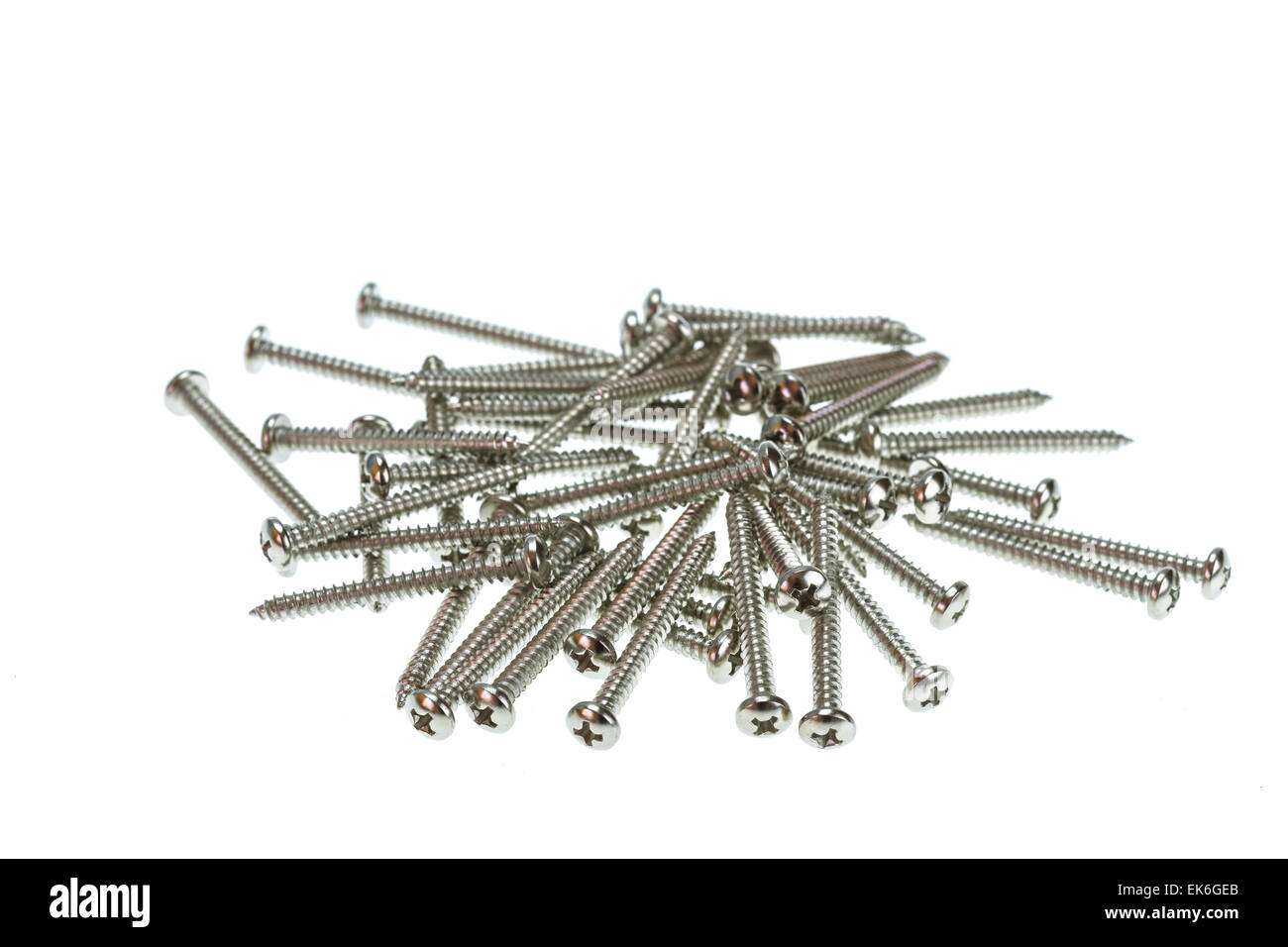 Screw isolated on white background Stock Photo - Alamy