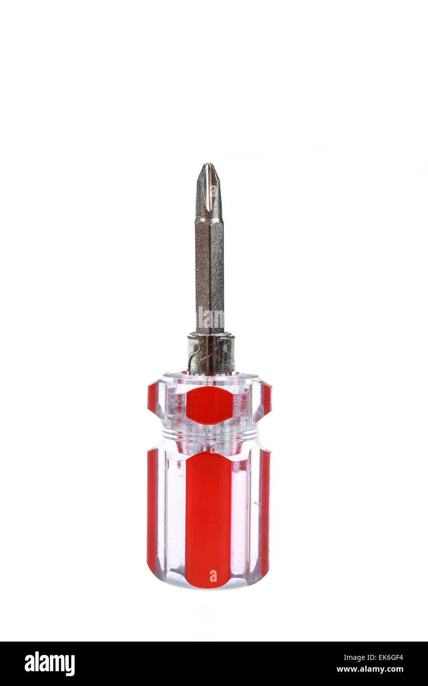 Screwdriver isolated on white background Stock Photo - Alamy