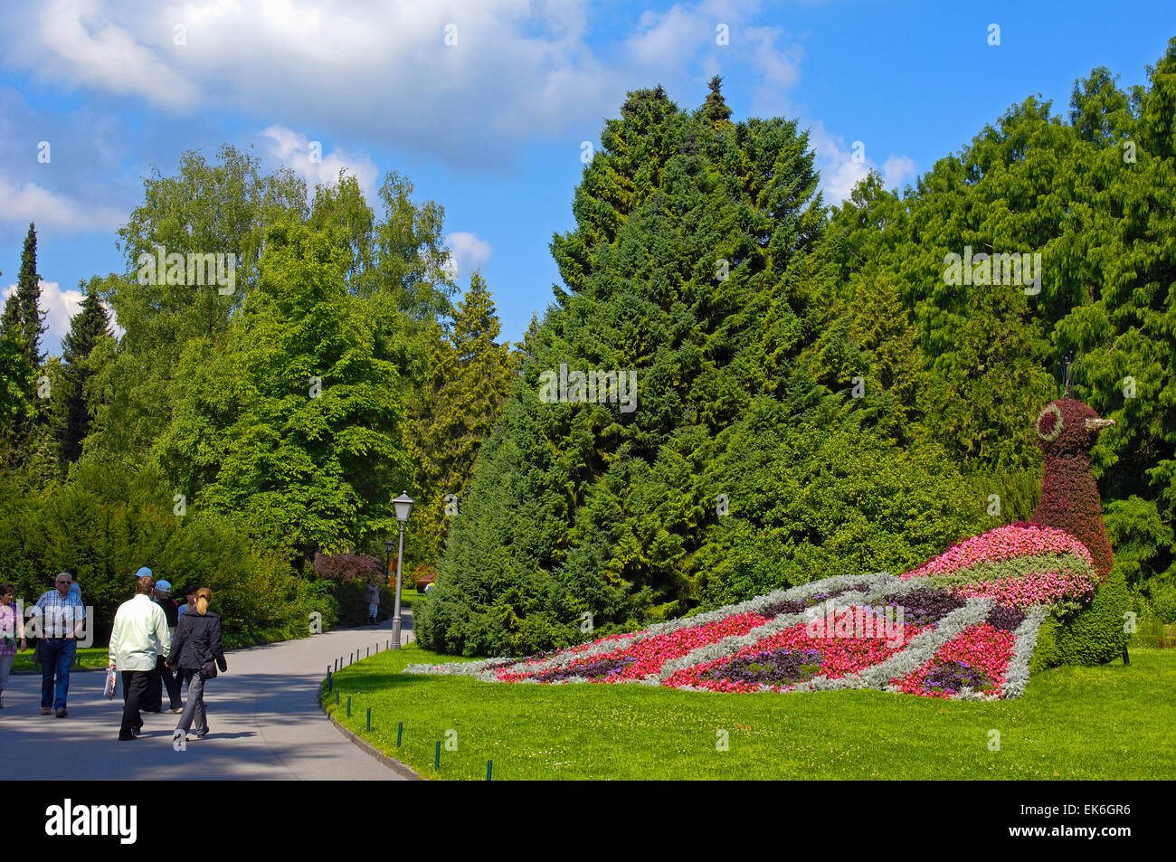 Mainau, Flower Island, Flowers sculpture, Baden-Wuerttemberg, Germany ...