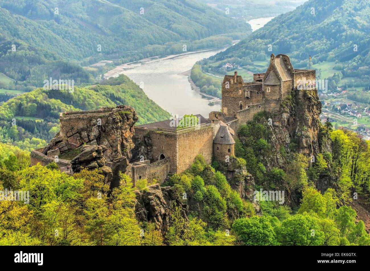 Aggstein Burg - Aggstein castle 06 Stock Photo - Alamy