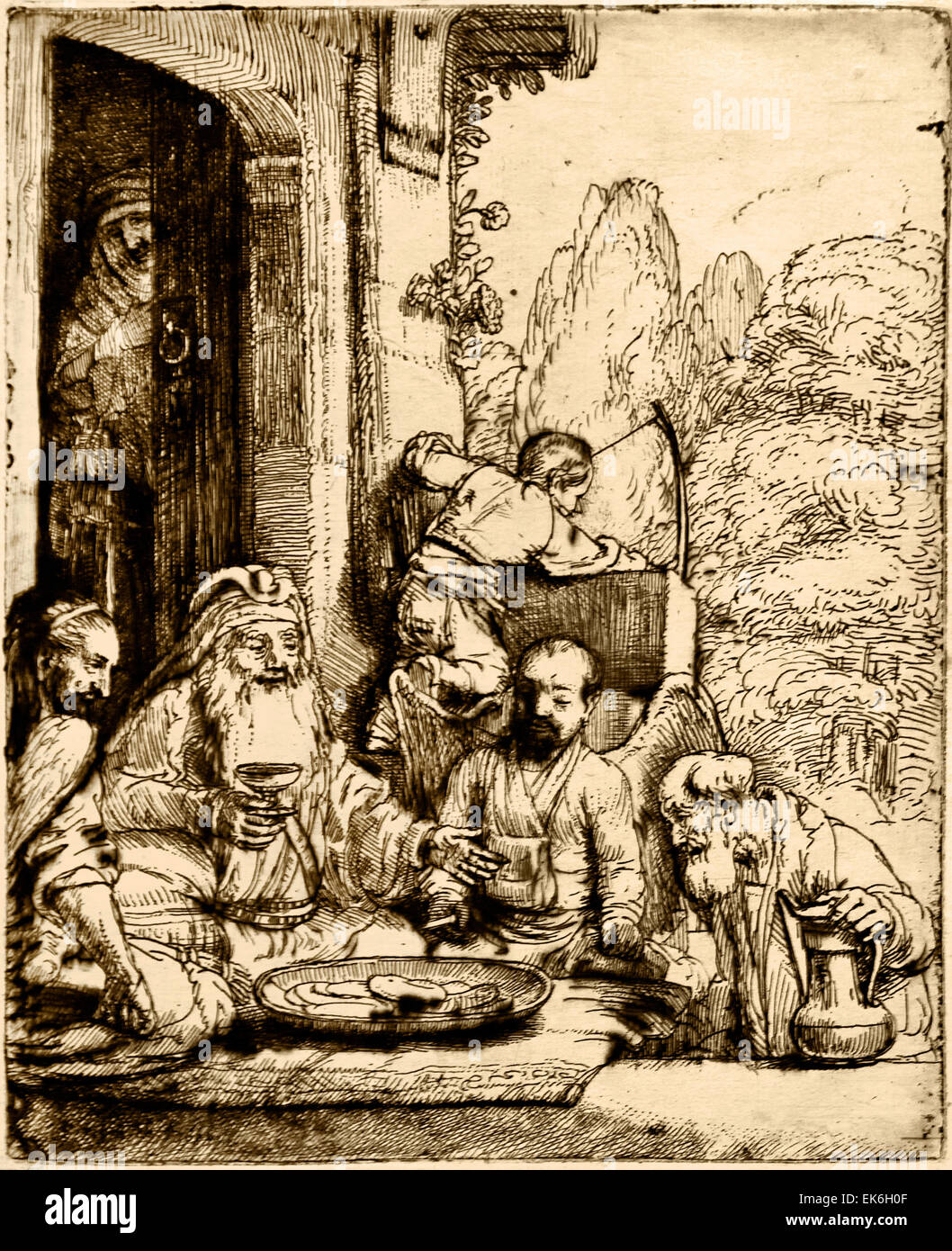 Abraham entertaining hi-res stock photography and images - Alamy