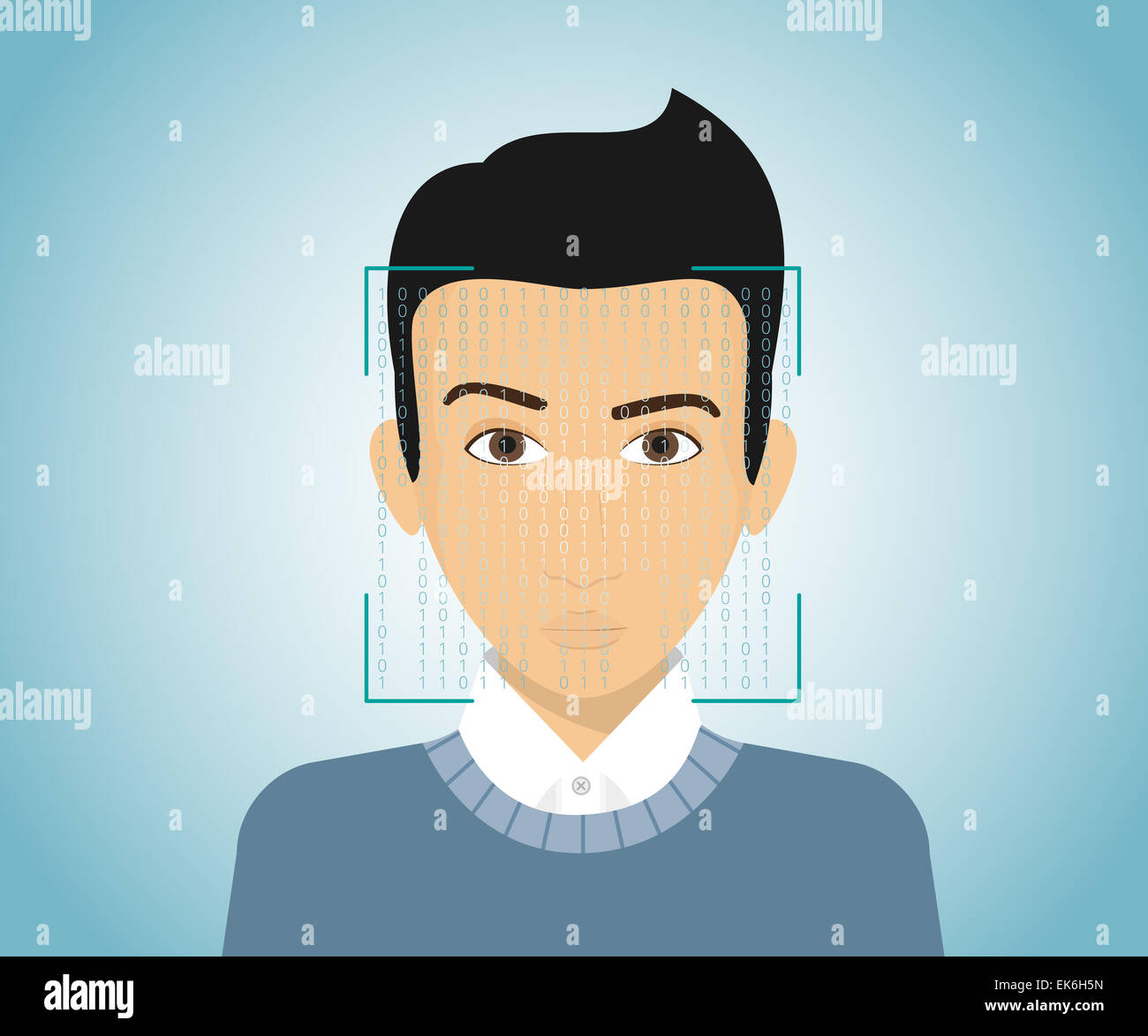 Biometric identification crime face hi-res stock photography and images ...