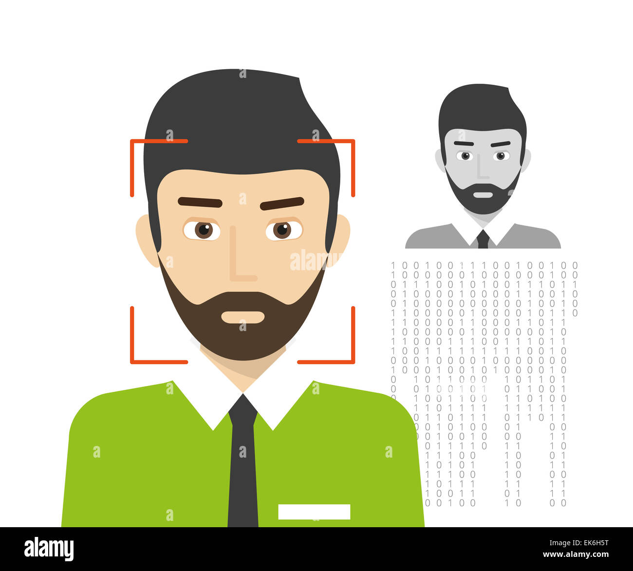 Biometric identification crime face hi-res stock photography and images ...