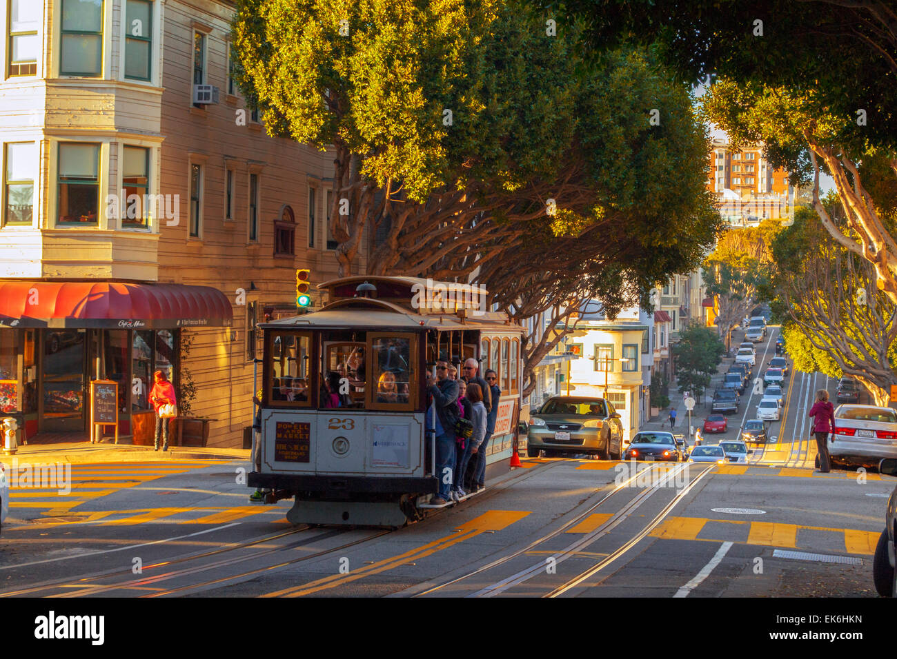 Trolley Cable Car in San Francisco Stock Photo - Alamy