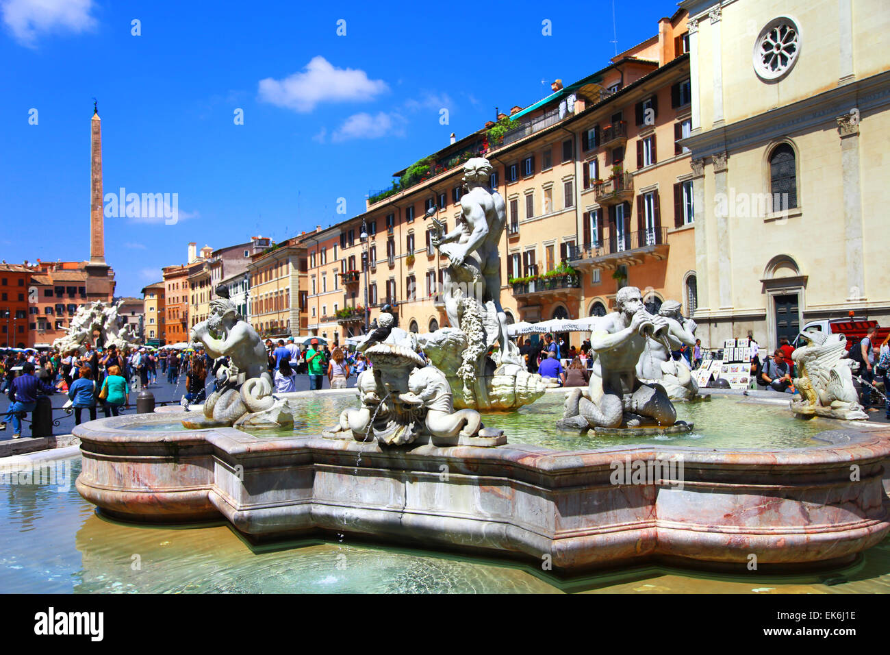Piazza navona bernini hi-res stock photography and images - Alamy