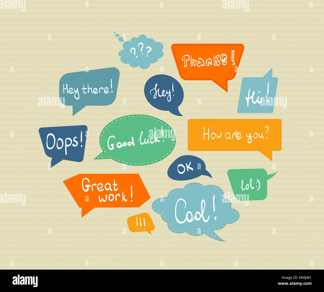 Speech bubble hi hi-res stock photography and images - Alamy
