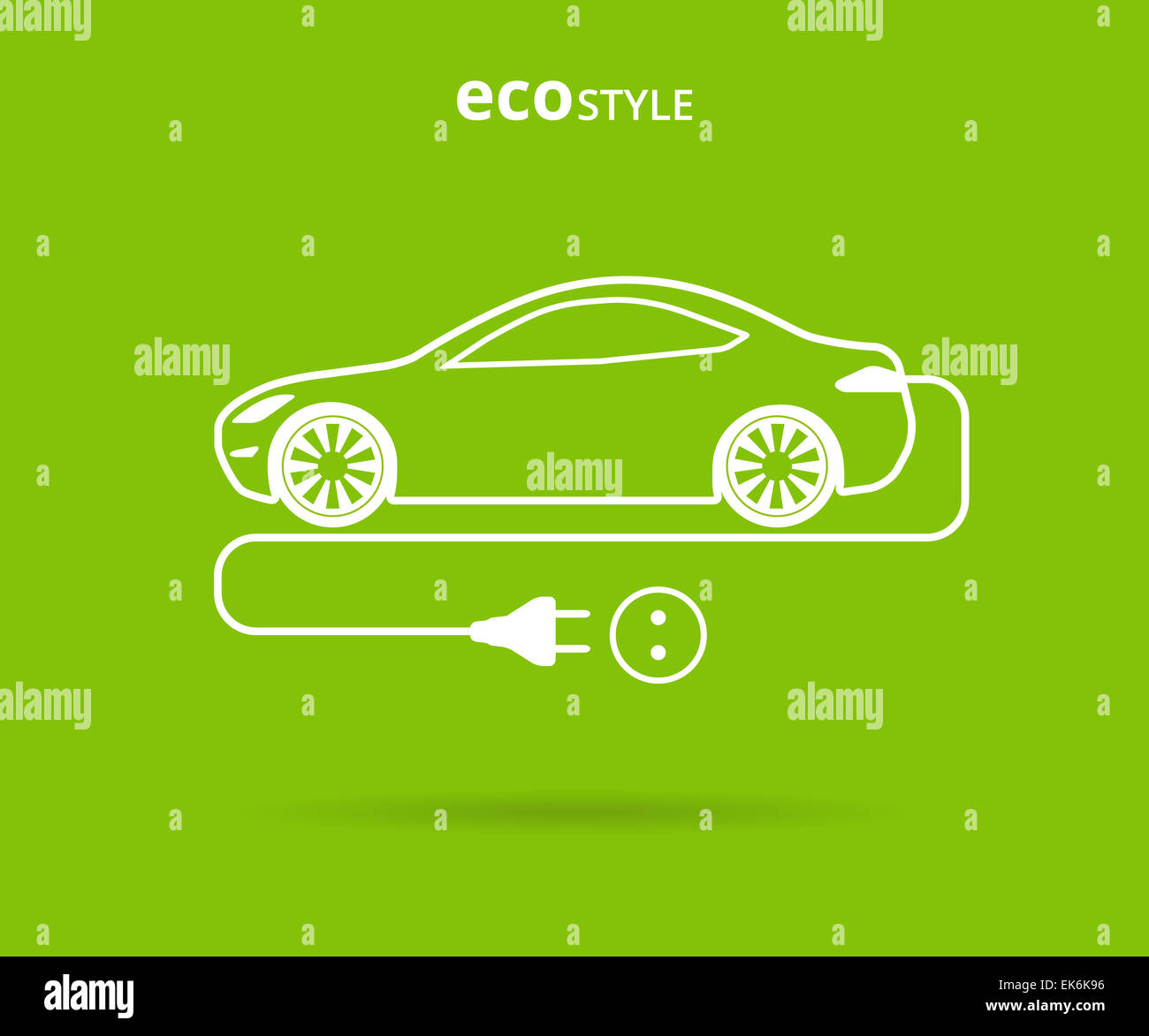 Energy green eco car vector vehicle nature hi-res stock photography and ...