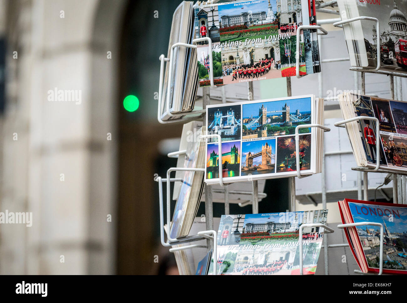 Postcards for sale on Rack Outside Shop Stock Photo - Alamy