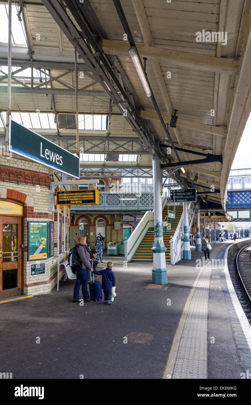 Lewes railway station, Lewes East Sussex England United Kingdom UK ...