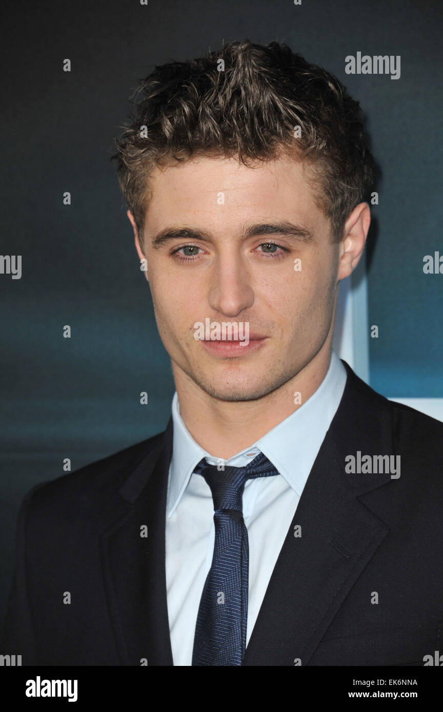 LOS ANGELES, CA - MARCH 19, 2013: Max Irons (son of Jeremy Irons) at ...