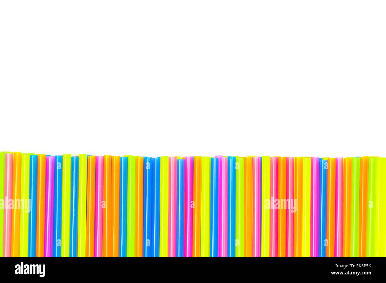 Colorful straw isolated on white background Stock Photo - Alamy