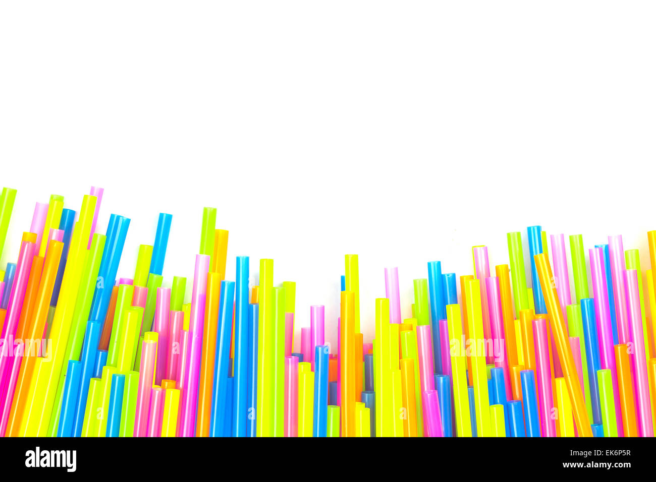 Colorful straw isolated on white background Stock Photo - Alamy