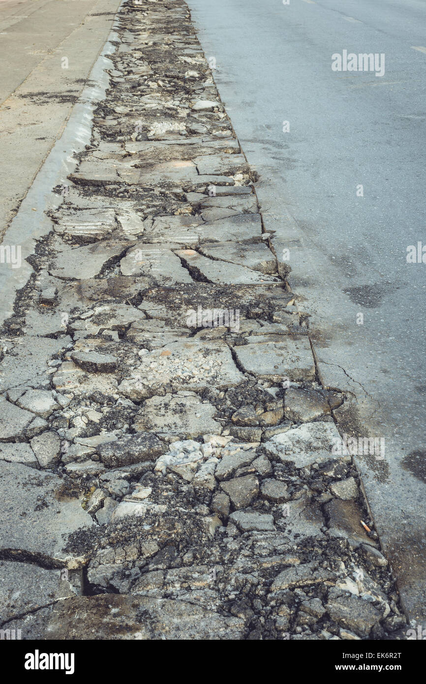 Public Asphalt road under repair Stock Photo - Alamy