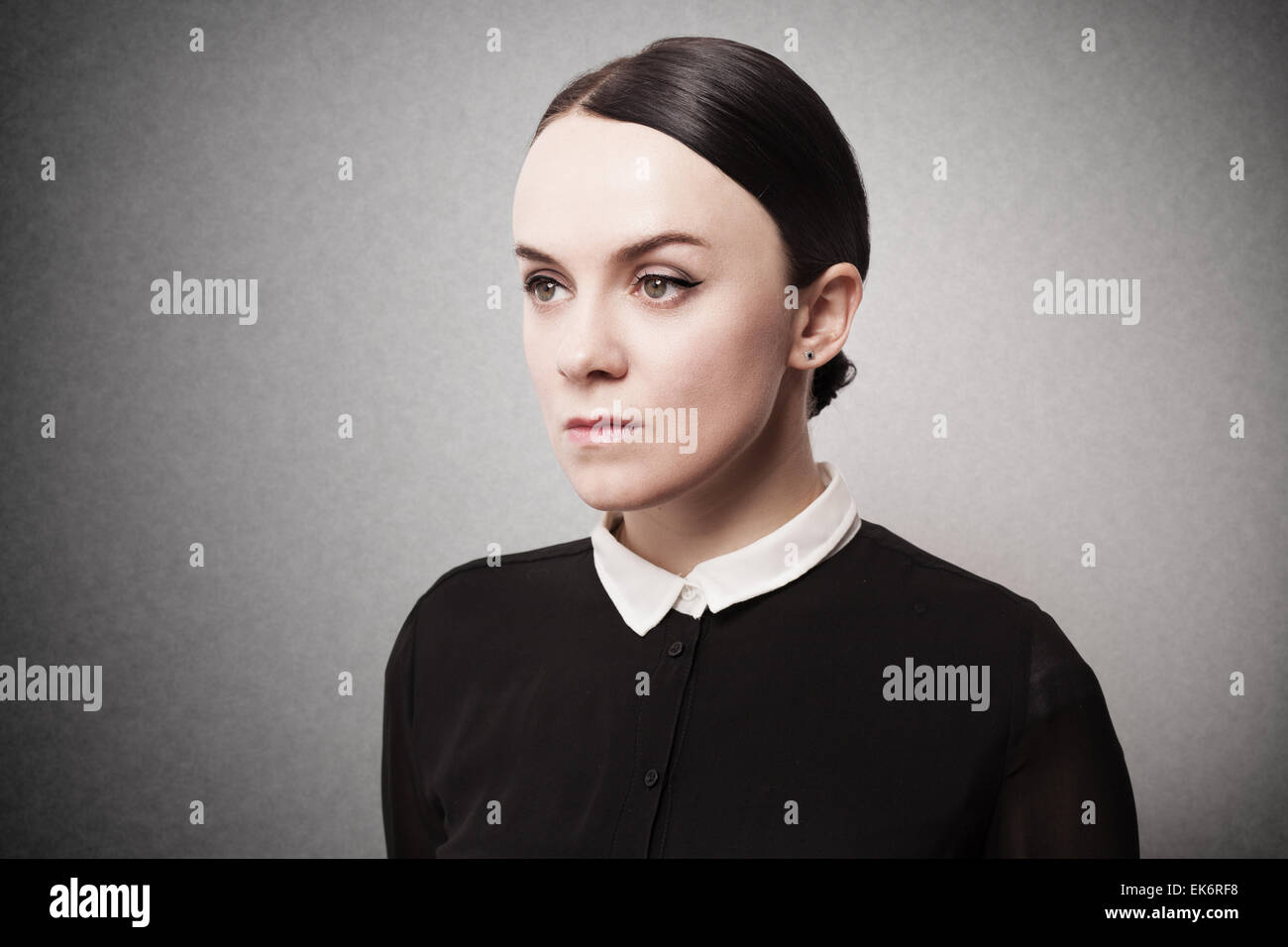 Black and white retro woman hi-res stock photography and images - Alamy