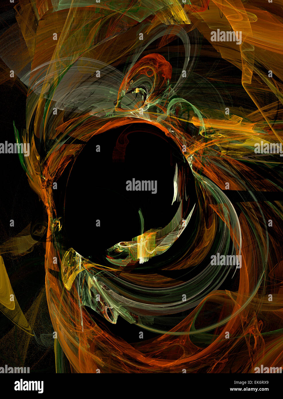 Fish Swimming In Abstract Waters Stock Photo - Alamy