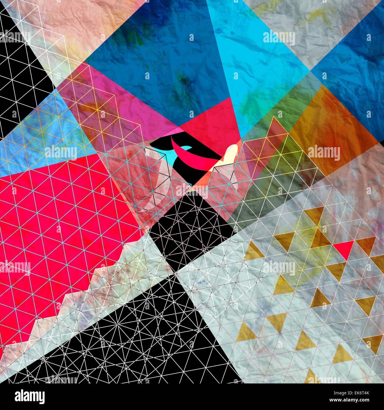 graphic a abstract background with geometric elements Stock Photo - Alamy