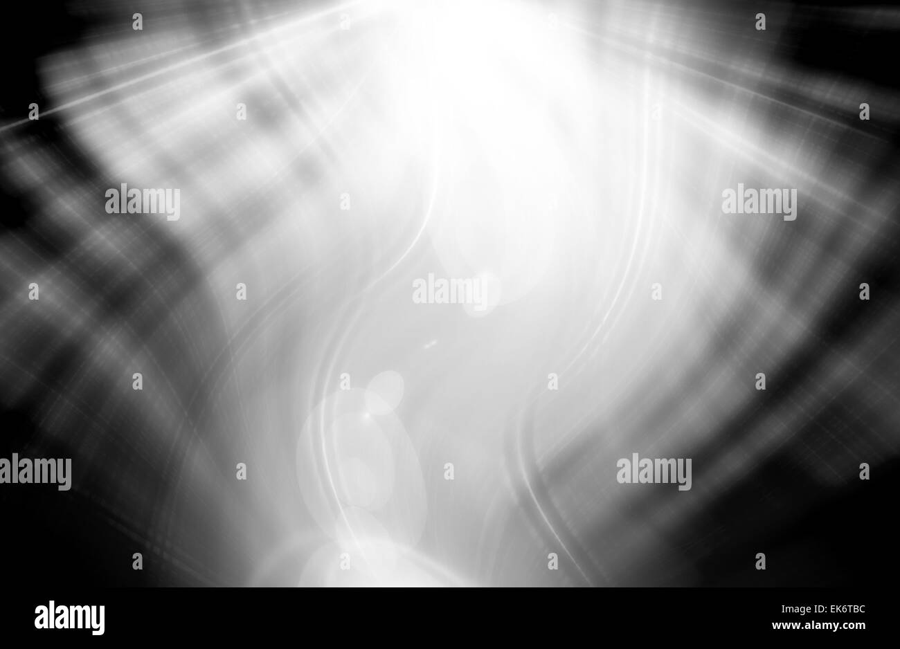 abstract black and white background with motion ray technology Stock ...